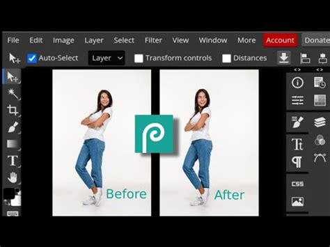 Move Body Part With Puppet Warp Tool In Photopea Photopea Photo Editing Photopeatutorial