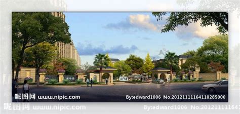 高档住宅区效果图图片素材 编号10625806 图行天下