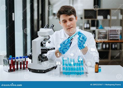 Dctor Work On Digital Tablet Healthcare Doctor Technology Tablet Using Computer In Laboratory