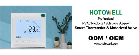 Modbus Thermostat Htw FT03 On Off Valve Output Smart Fan Coil Temperature Controller