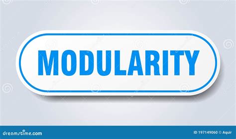 Modularity Sticker Modularity Sign Set Vector Illustration 192428524