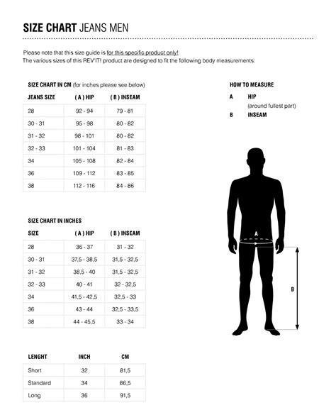 Revit Jacket Size Chart A Visual Reference Of Charts Chart Master
