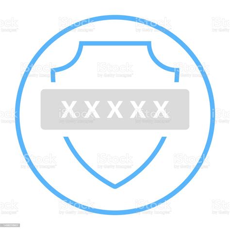 Passcode Shield Password Icon Stock Illustration Download Image Now Above Applying Capital