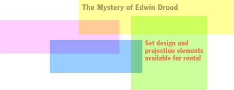 The Mystery Of Edwin Drood Set Design Rental