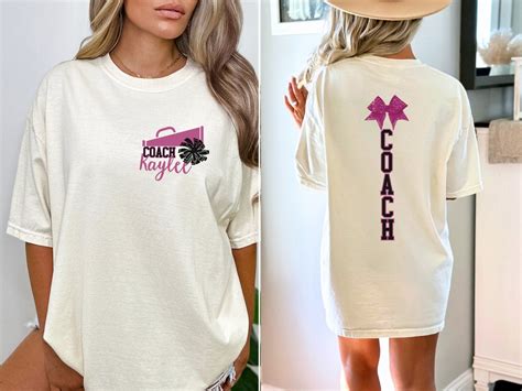 Custom Cheer Coach Shirt Personalized Cheerleading Coach T Shirt