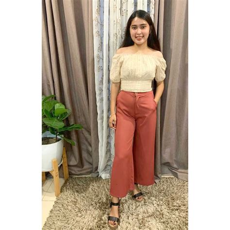 Butternut Bangkok Z Inspired Wide Crop Pants New Lazada Ph