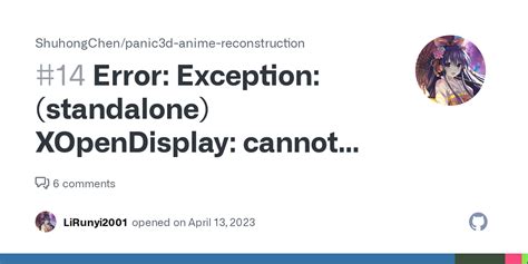 Error Exception Standalone Xopendisplay Cannot Open Display