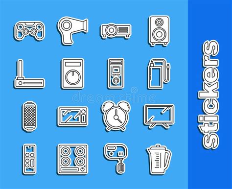 Set Line Measuring Cup Smart Tv Power Bank With Different Charge Cable Remote Control Router