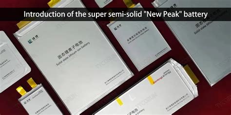 New Ganfeng Battery Ultra Safe Semi Solid Battery With High Performance Tycorun Energy