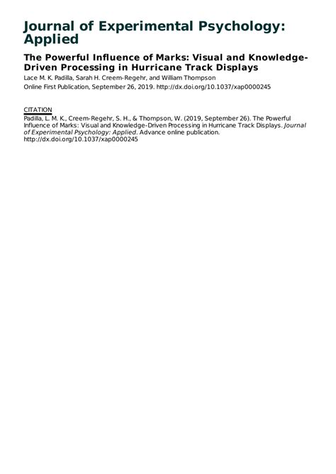 Pdf Visual Spatial Biases In Ensemble Cognition