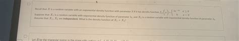 Solved Suppose That X1 Is A Random Variable With Exponential