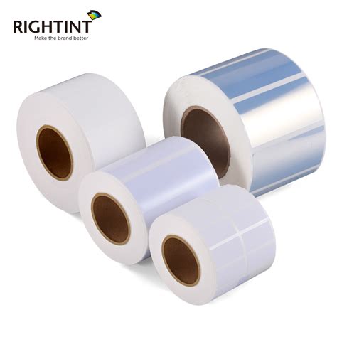 Shanghai Matte White Rightint Label Material For Inkjet Printer Sticker