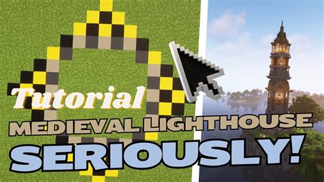 How To Build Medieval Lighthouse Minecraft Tutorial Youtube