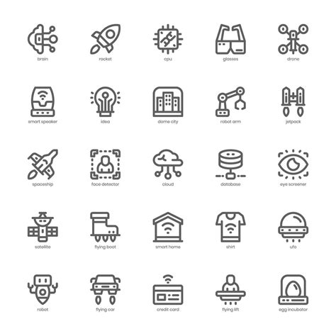 High Tech Icon Pack For Your Website Mobile Presentation And Logo