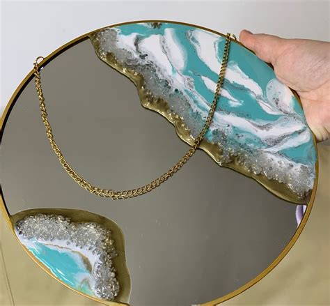 Зеркало из эпоксидной смолы Искусство из смолы Смола Эпоксидная