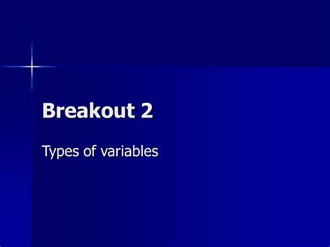 Types Of Variables Foundation Teaching Resources