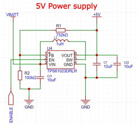 TPS61023 Using A 5V Output Circuit For 3 3V Just Changing R1 Power Management Forum Power
