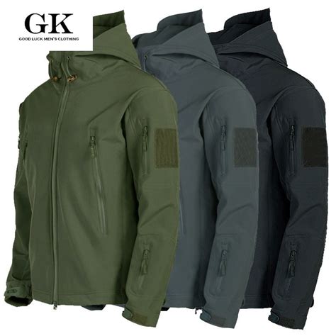 Waterproof Jacket Multiple Pockets Soft Shell Windproof Shopee