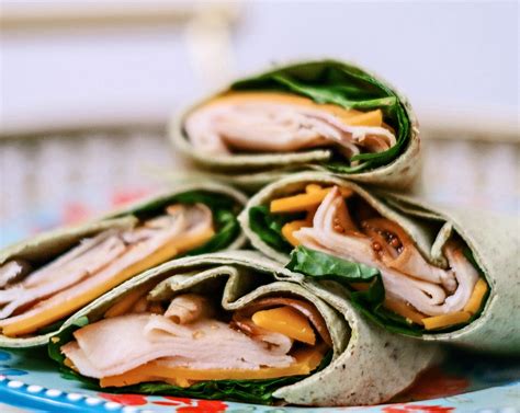 Turkey And Cheese Wraps With Homemade Balsamic Recipe Sidechef