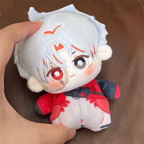 Wuthering Waves Scar Plush 10cm Cute Scarred X The Drifter Cotton Doll