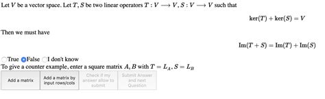 solved let v be a vector space let t s be two linear
