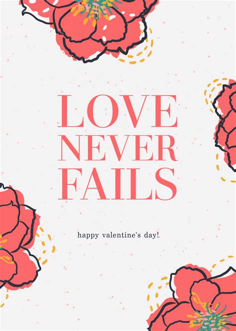 Love Never Fails Customizable Template Shutterstock