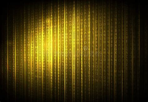 Abstract Orange Binary Code Of Technology Illustration Stock Illustration Illustration Of