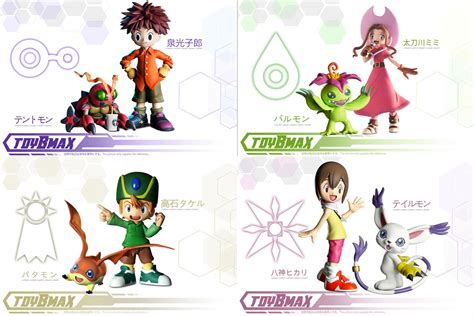 First Generation Main Characters Series Digimon Statue TOYBMAX Studios