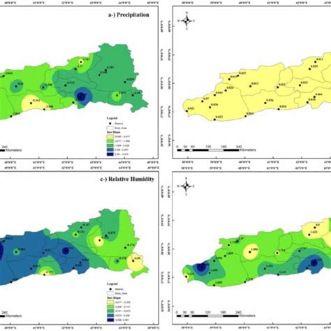 Spatial Distribution Of Sens Slope Result For Meteorological Download Scientific Diagram