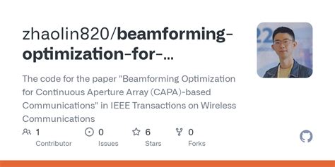 Github Zhaolin820beamforming Optimization For Continuous Aperture