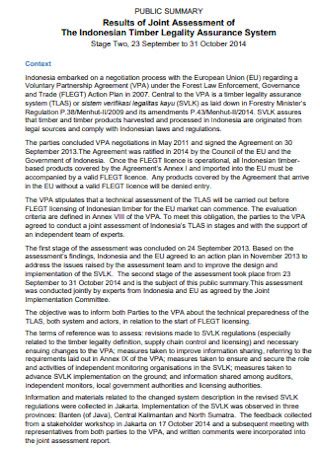 FREE Joint Assessment Samples To Download