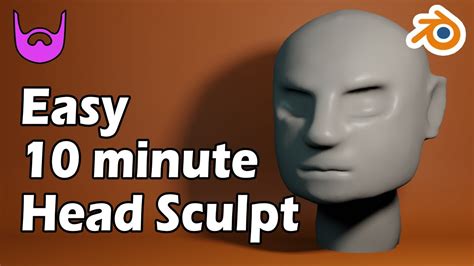 Blender Easy Minute Head Sculpt YouTube