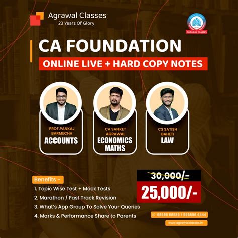 Ca Foundation Online Live Batch Agrawal Classes