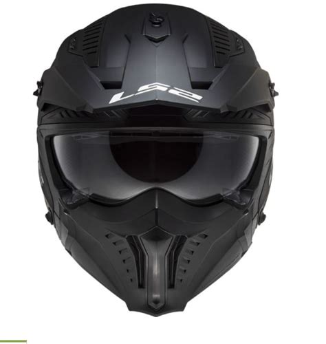 Ls2 Ff606 Drifter Full Open Face Motorcycle Helmet Matt Black Fat
