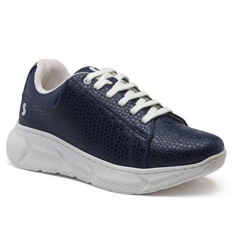 Buy Solethreads Gator Blue Textured Women Sneakers Online