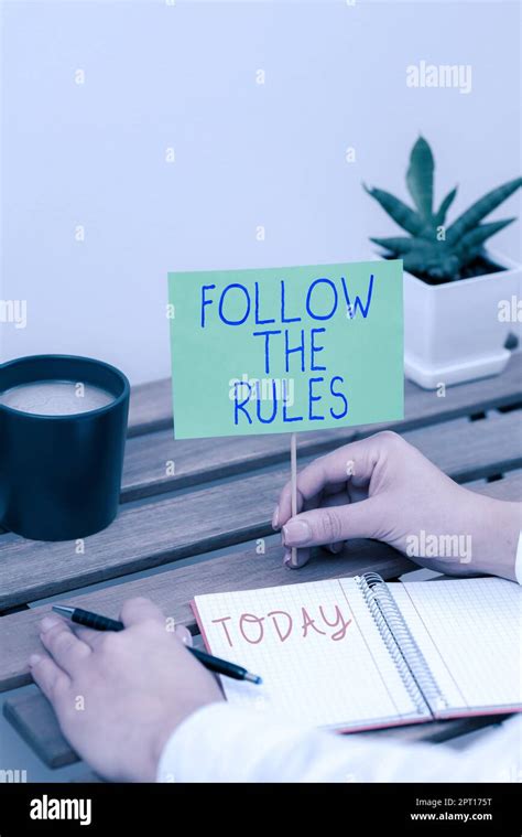 Writing Displaying Text Follow The Rules Word Written On Learn To