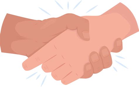 Greeting Parting Custom Semi Flat Color Vector Hand Gesture Editable Pose Human Body Part On