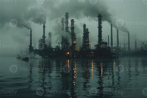 Ai Generated Air Pollution From Industries Process Professional