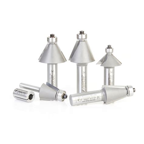 Ams 184 5 Piece Chamfer Router Bit Set 11º 45º Cancam