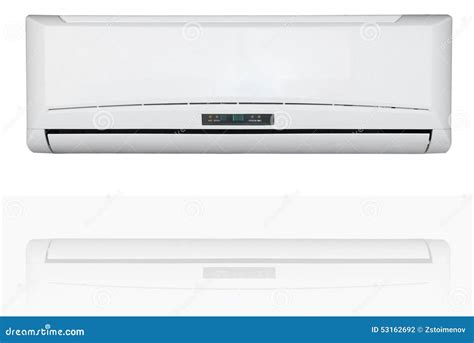 Split System Air Conditioning Unit Isolated With Clipping Path Royalty