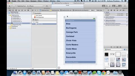 Ios Tutorial Table View Uitableview Youtube