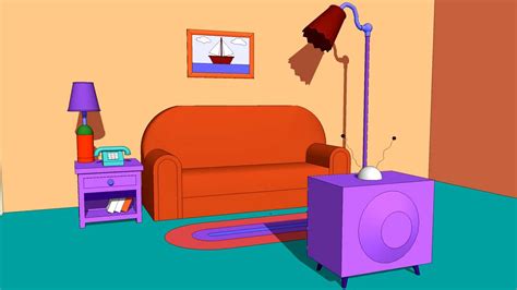 The Simpsons Living Room 3d Model