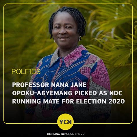 Gh John Mahama Has Picked Prof Jane Naana Opoku Facebook