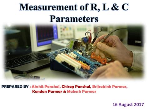 Measurement Of R L And C Parameters Pdf