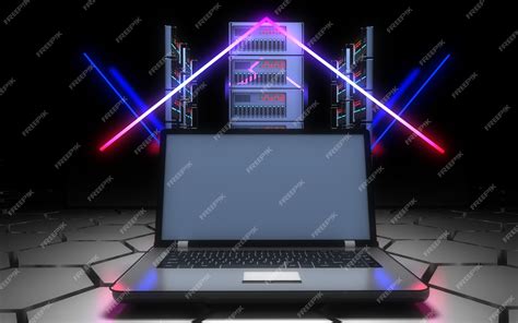 Premium Photo 3d Future Datacenter Concept 3d Illustration