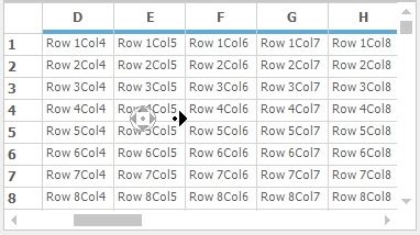 Scrolling In Windows Forms Grid Control Syncfusion