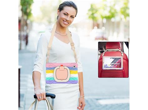 Samsung Galaxy Tab A Lite Case Heavy Duty Rugged Silicone Case With Handle Grip Shoulder