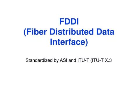 Ppt Fddi Fiber Distributed Data Interface Powerpoint Presentation Free Download Id3016735