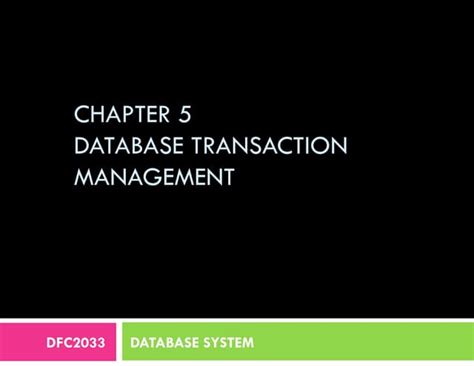 Database Management System Chapter 5 Ppt