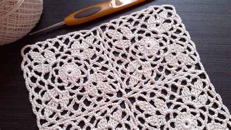Красивый КВАДРАТНЫЙ МОТИВ вязание крючком мастер класс How To Crochet For Beginners Youtube